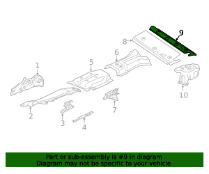 51-48-7-424-936 - Floor Pan Heat Shield 2019-2023 BMW | AutoNationParts.com