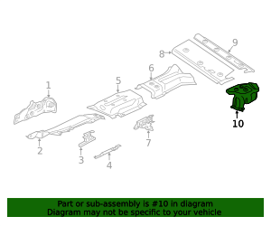 51487424938 - 2019-2024 BMW Heat Shield Bracket (51-48-7-424-938) | BMW ...