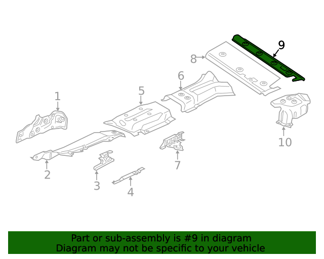 51-48-7-424-936 - Floor Pan Heat Shield 2019-2023 BMW | AutoNationParts.com