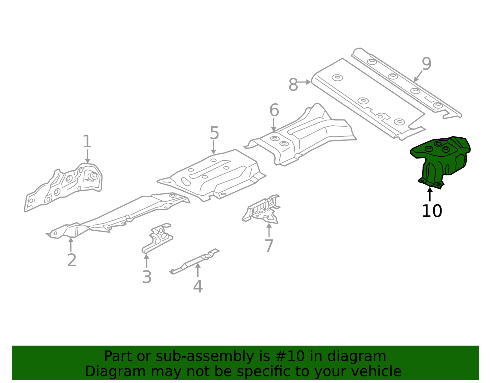 51487461774 - 2021-2024 BMW X5 Heat Shield Bracket (51-48-7-461-774 ...