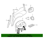 1991-2021 GM Fender Liner Retainer 21030249 | TascaParts.com