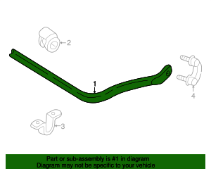 4F0-411-309-H - Suspension Stabilizer Bar 2005-2011 Audi ...