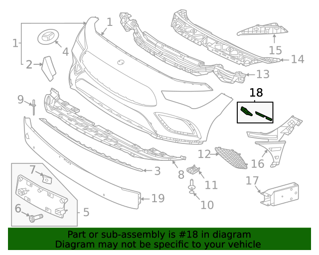 118-885-47-00-64 - Mounting Rail Mercedes-Benz USA Parts