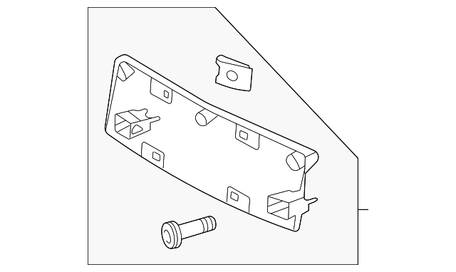 118-880-15-00 - License Bracket 2020-2023 Mercedes-Benz CLA 250 ...
