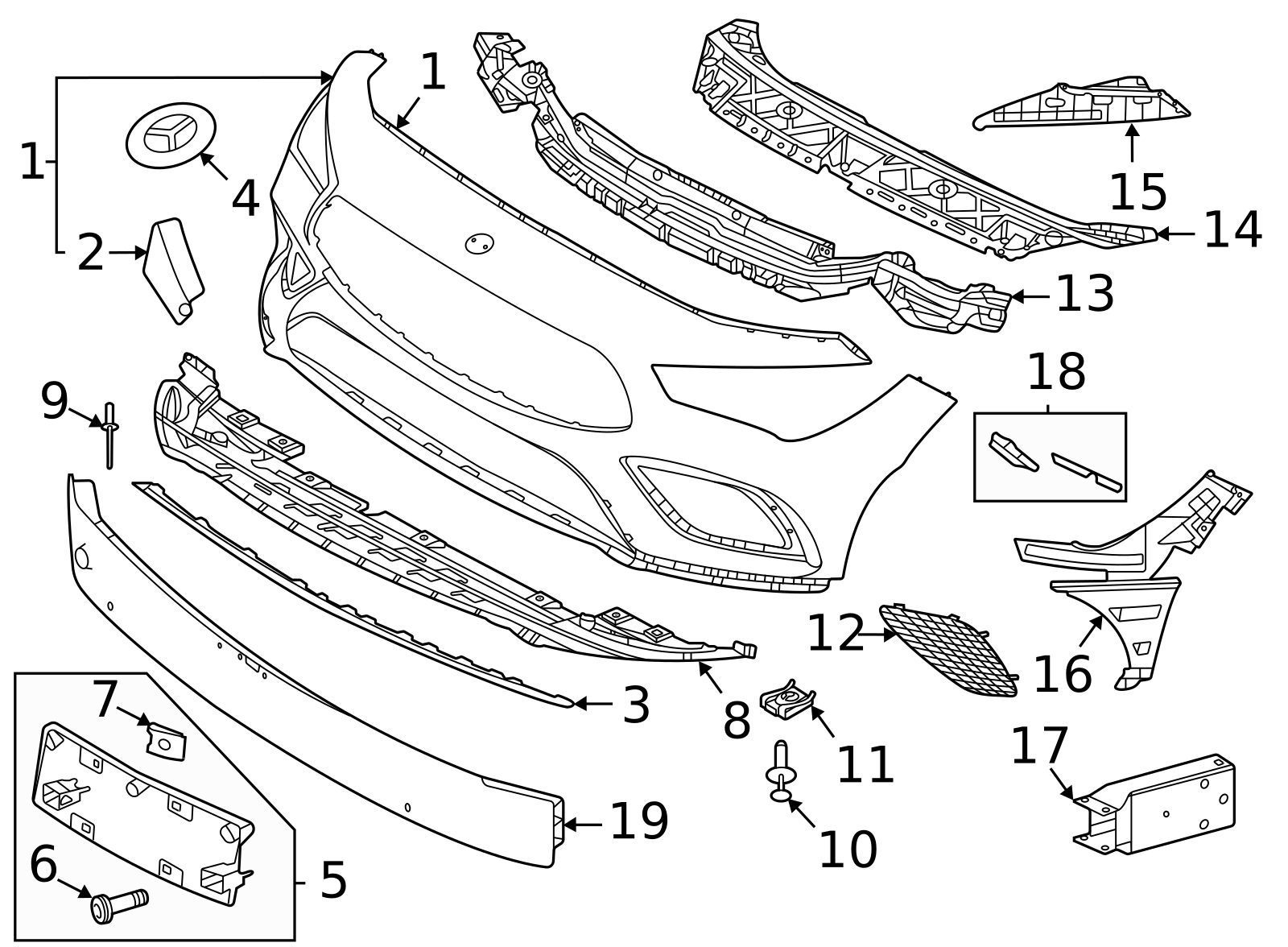 118-885-61-00-64 - Trim Bar Mercedes-Benz USA Parts