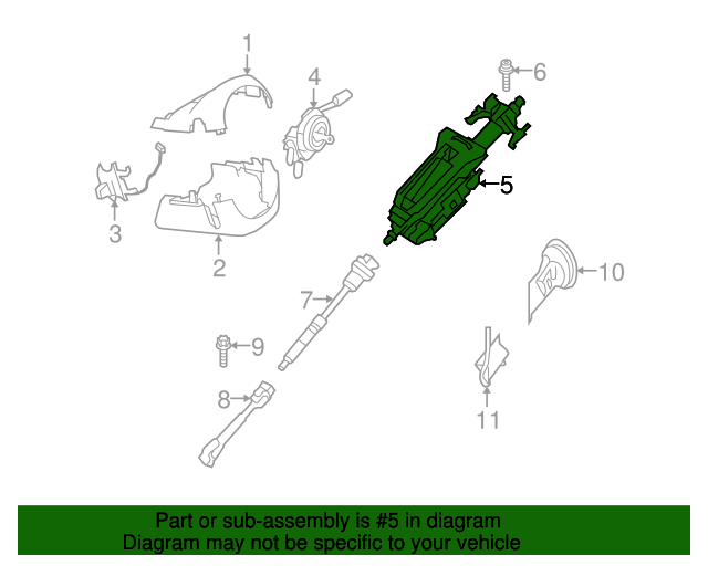 32-30-6-786-254 - Steering Column - 2007-2014 BMW | Buy BMW Parts Now