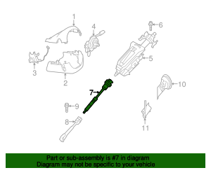 32306864137 - 2007-2019 BMW Shaft (32-30-6-864-137) | BMW of South ...