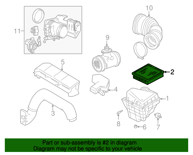 Genuine BMW 13-72-1-247-404 | Air Filter | FREE Shipping on Most Orders ...