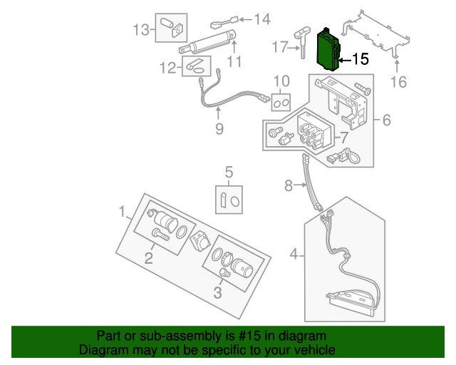 427-959-255-B - Convertible Top Control Unit 2011-2015 Audi R8 ...