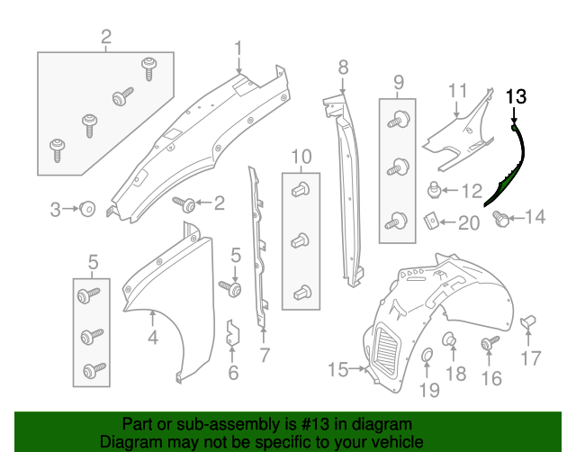 2019-2024 Porsche Macan Headlamp Cover 95B-807-173-C-1E0 | OEM Parts Online