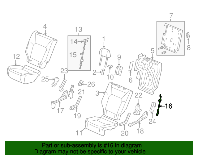 81364-SZA-A01 - Release Cable 2009-2015 Honda Pilot | Honda Parts Online