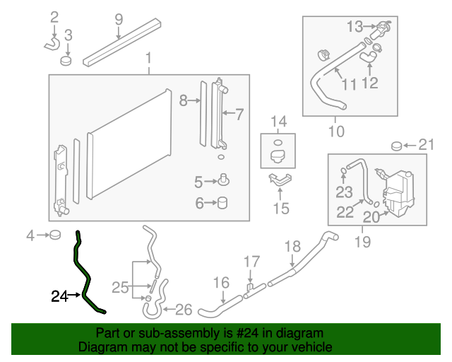 2011-2014 Nissan Quest Trans Cooler 21631-1JA1A | Temecula Nissan Parts