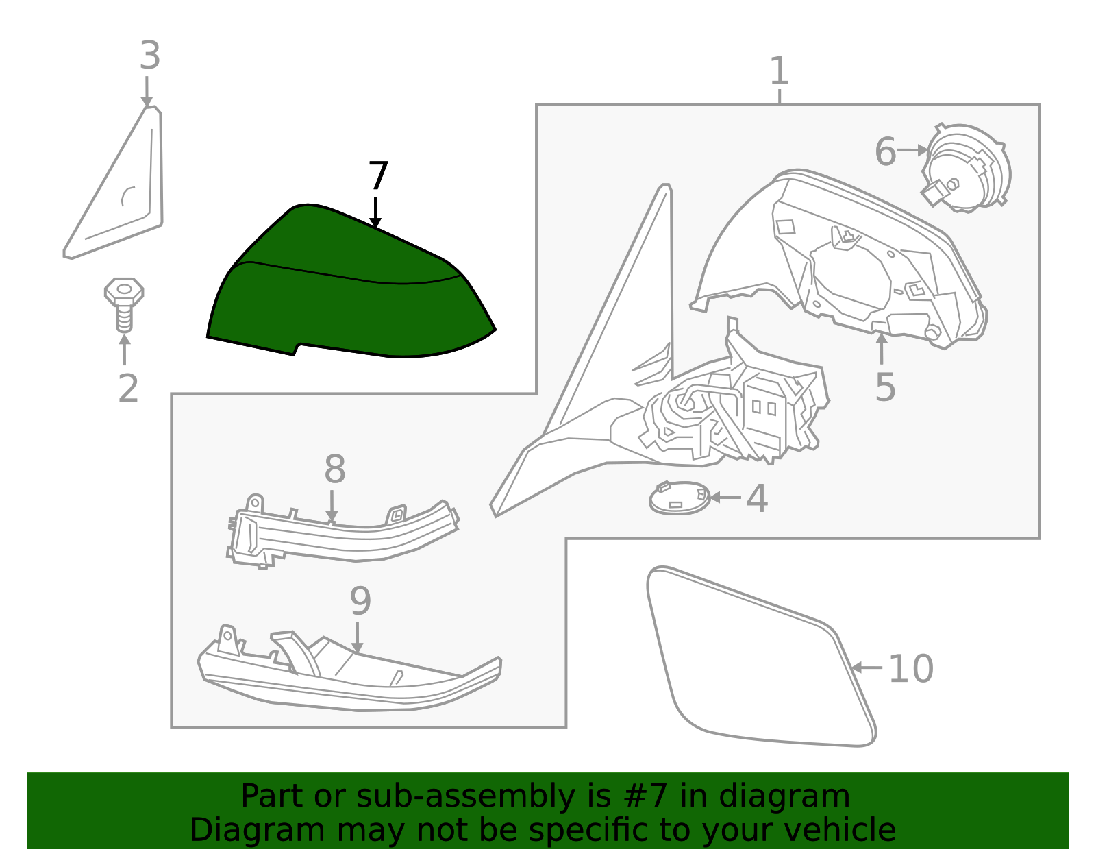 51167461433 - 2018-2023 BMW X2 Mirror Cover (51-16-7-461-433) | BMW of ...