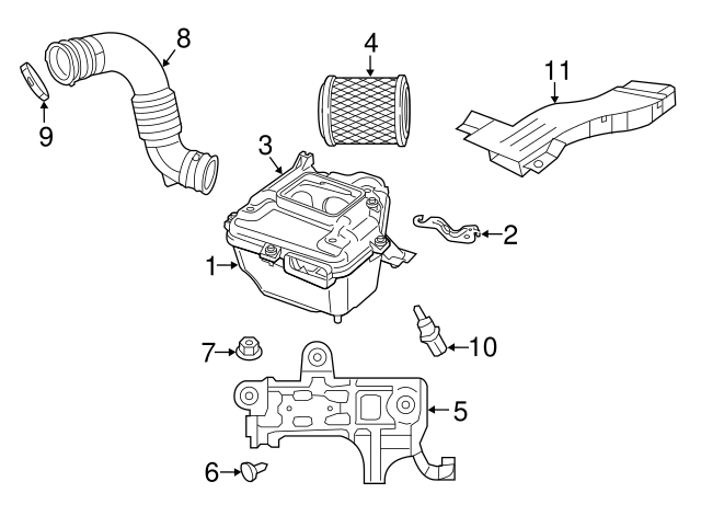2007-2017 Jeep Duct 04593913AB | Mopar Parts Canada