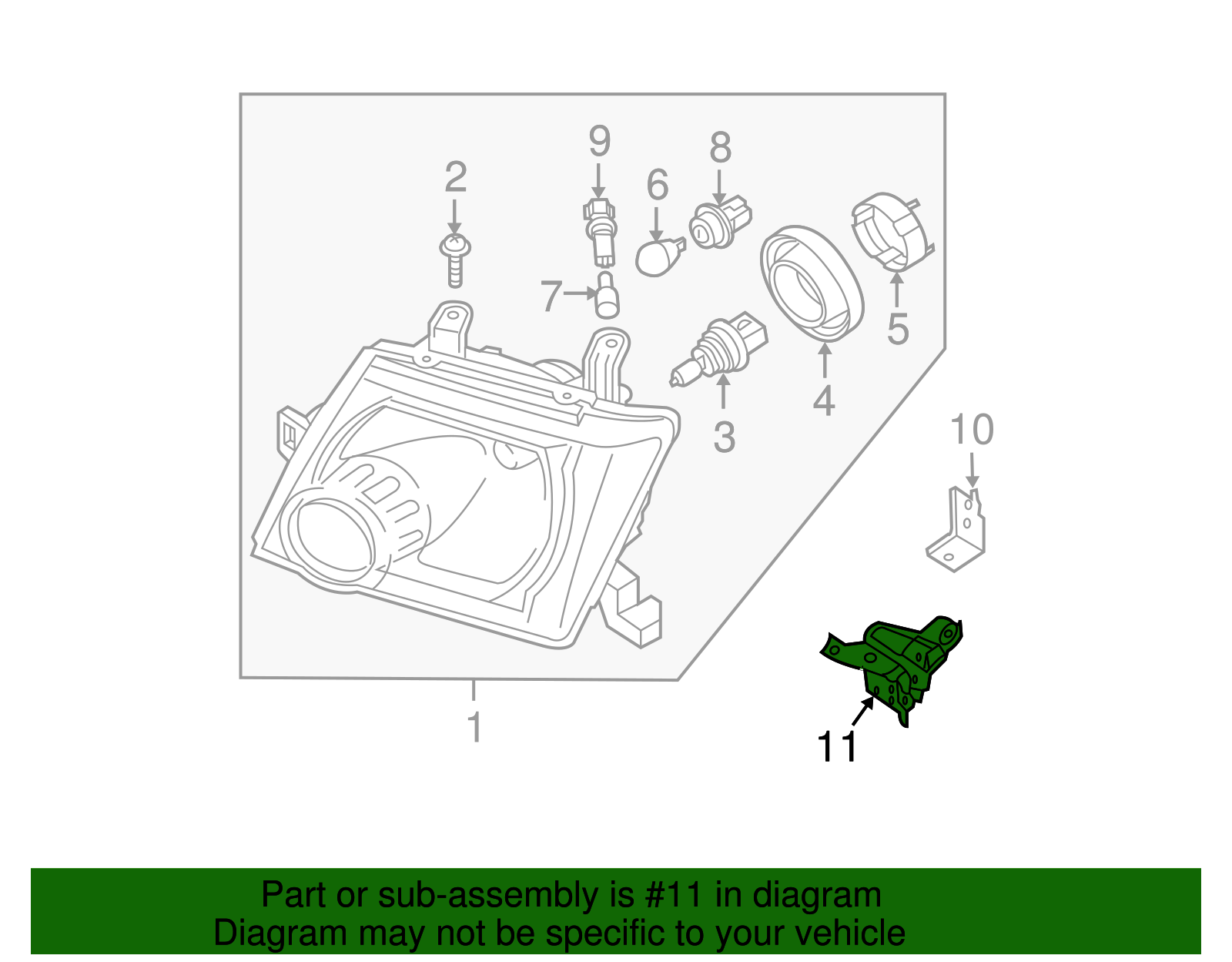 2010-2015 Nissan Xterra Lower Bracket 26040-ZL00A | Sullivan Brothers ...