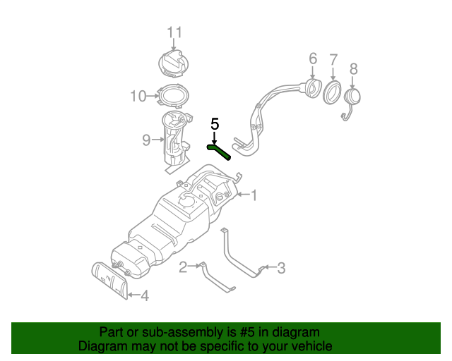 2004-2022 Nissan Filler Hose 17228-ZR00A | OEM Parts Online