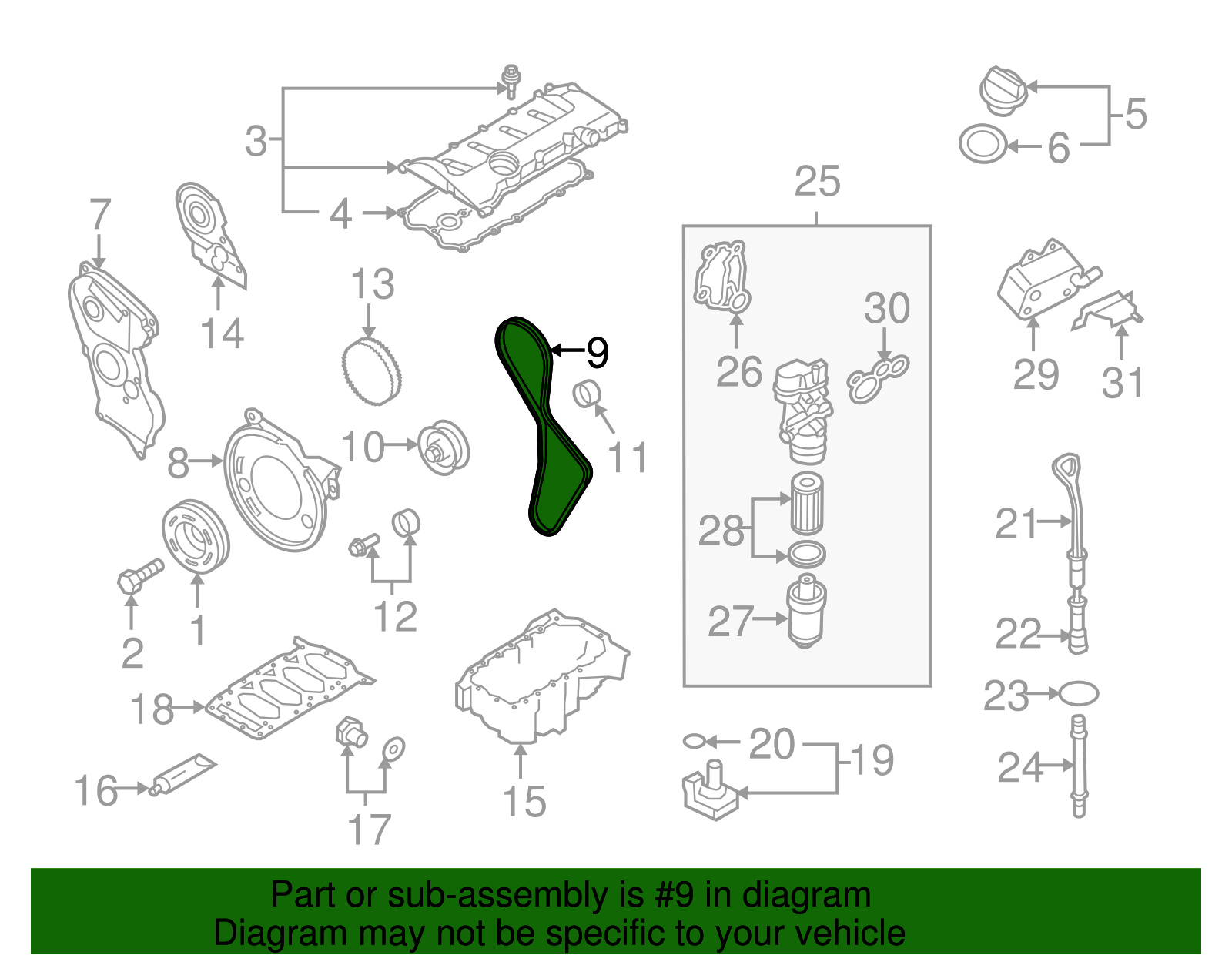 2005-2015 Audi Timing Belt 06D-109-119-B | Audi USA Parts