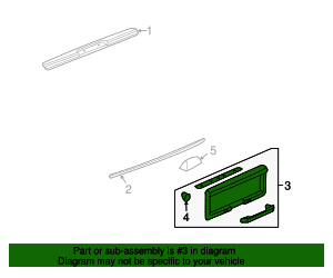 15135441 - OEM GM License Pocket | GMPartsCenter.net | GM Parts Center