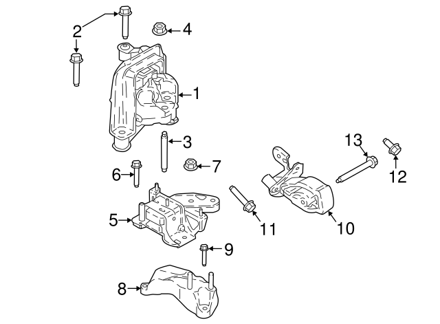 GN1Z-6038-C 2018-2022 Ford EcoSport Motor Mount | Fairway Ford Parts