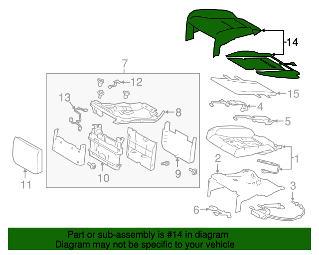 2018-2020 Lexus Cushion Cover 71075-50M10-C5 | OEM Parts Online