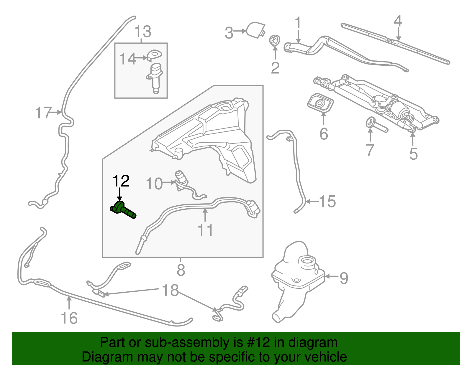 2013-2025 Land Rover | Level Sensor | LR110605 | Express Land Rover Parts