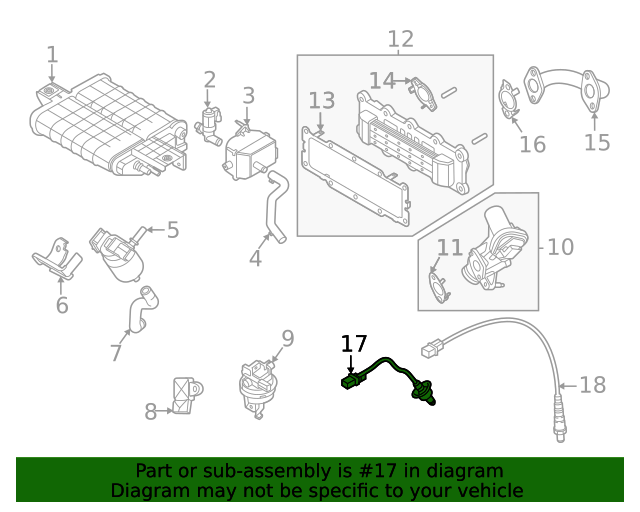 2021-2024 Hyundai Elantra Oxygen Sensor 39210-2J600 | OEM Parts Online