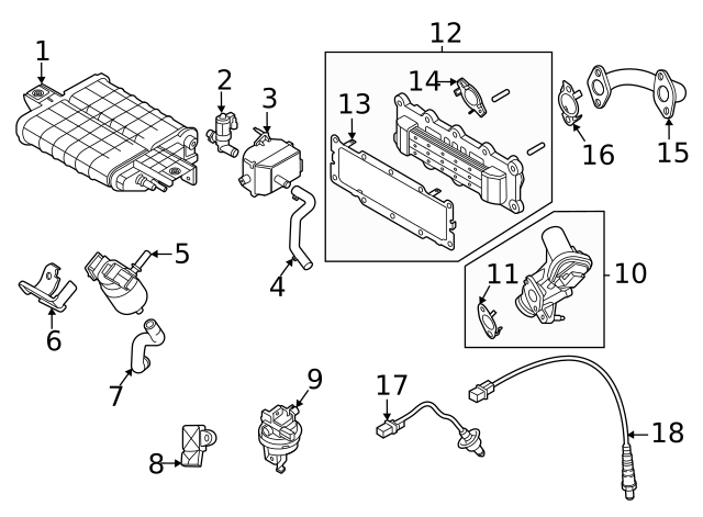 Genuine Oxygen Sensor for 2021-2024 Hyundai Elantra | Part# 39210-2J600 ...