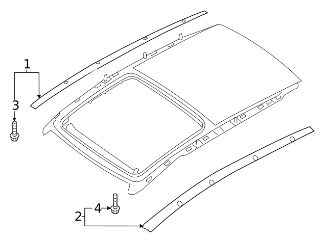 2017-2024 Kia Sportage Roof Molding Clip 81649-D9000 | TascaParts.com
