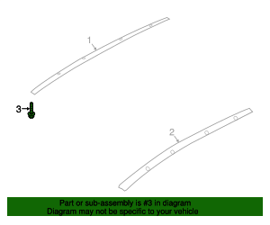 2017-2020 Kia Sportage Roof Molding Retainer 81649-D9000 | TascaParts.com