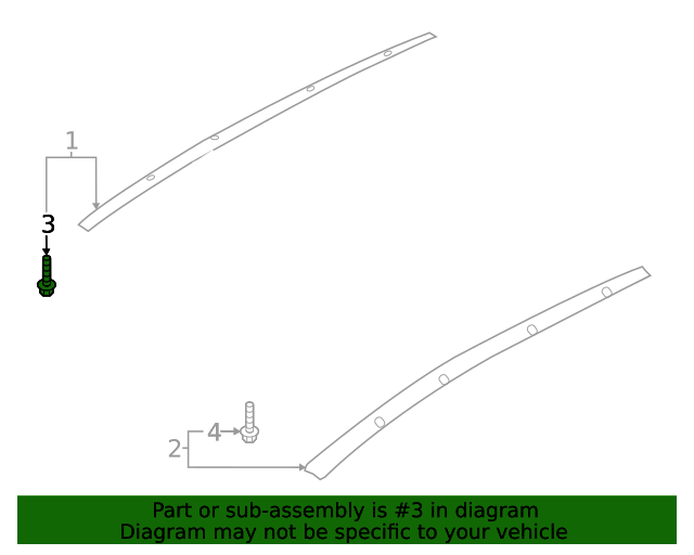 2017-2024 Kia Sportage Roof Molding Clip 81649-D9000 | TascaParts.com