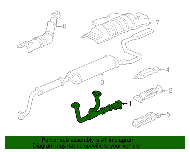 18210-S0X-A11 - Pipe A, Ex - 2002-2004 Honda Odyssey | Genuine Honda Parts