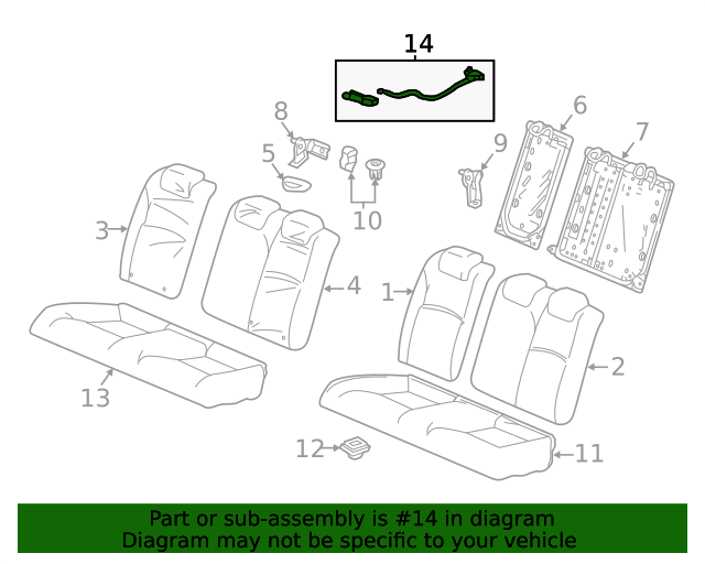 82220-TBG-A01 - Lock Assembly 2016-2020 Honda Civic | Honda Parts Online