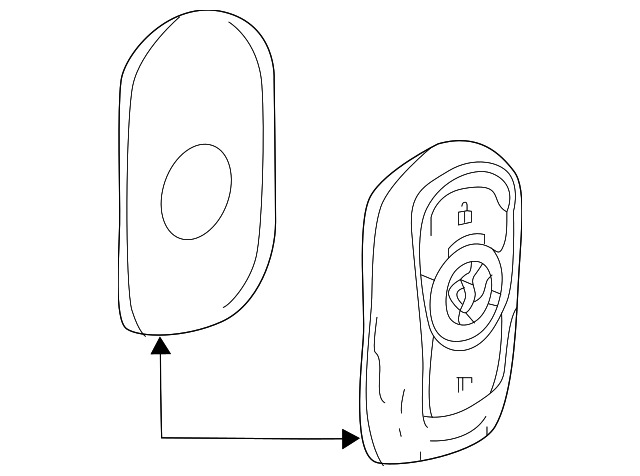 13506667 - 4 Button Keyless Entry Remote Key Fob - 2018-2019 Buick ...