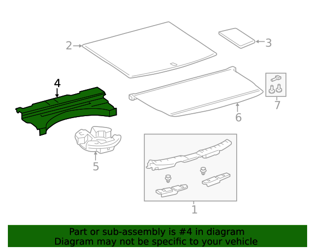 2019-2021 Toyota RAV4 Trim Board 58577-0R060-C0 | OEM Parts Online