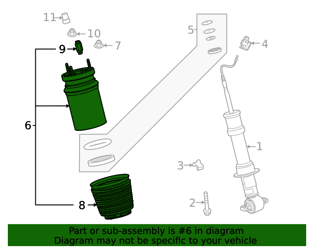 85521597 - Front Air Spring AutoNationParts.com