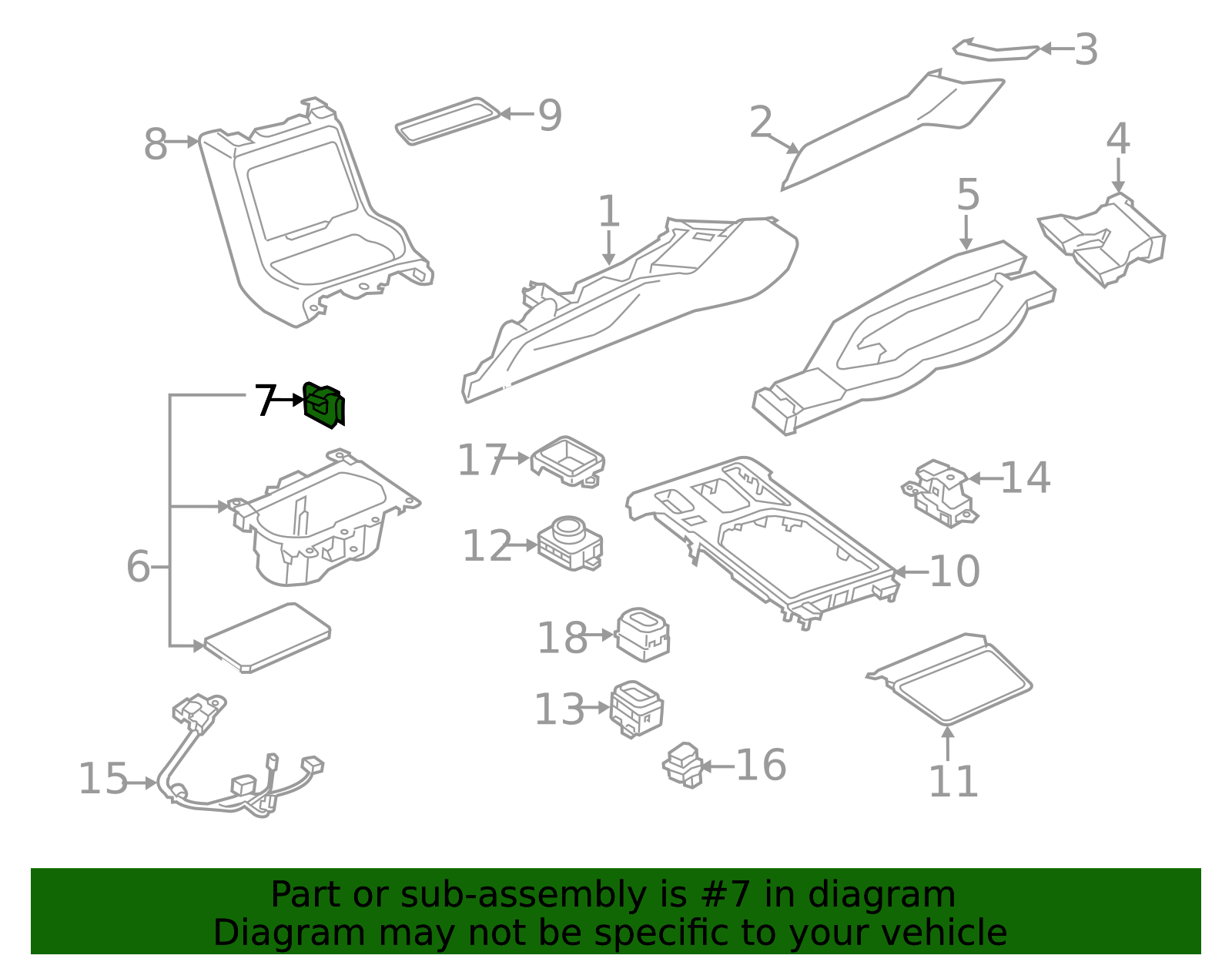 2019-2024 Subaru Forester Partition 92118FL000 | Subaru Parts Store