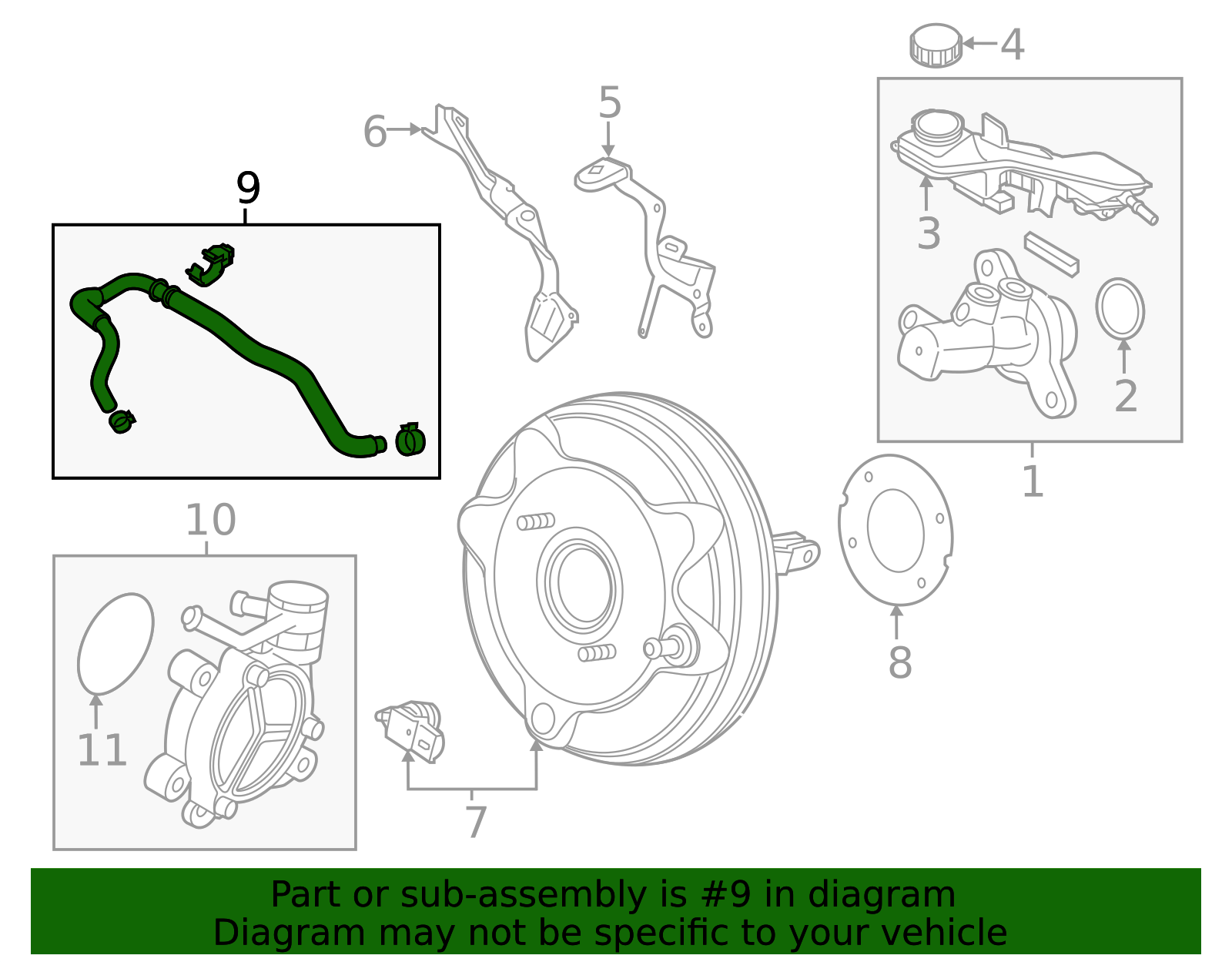 2016-2020 Toyota Vacuum Hose 44773-WB001 | Toyota Parts Center