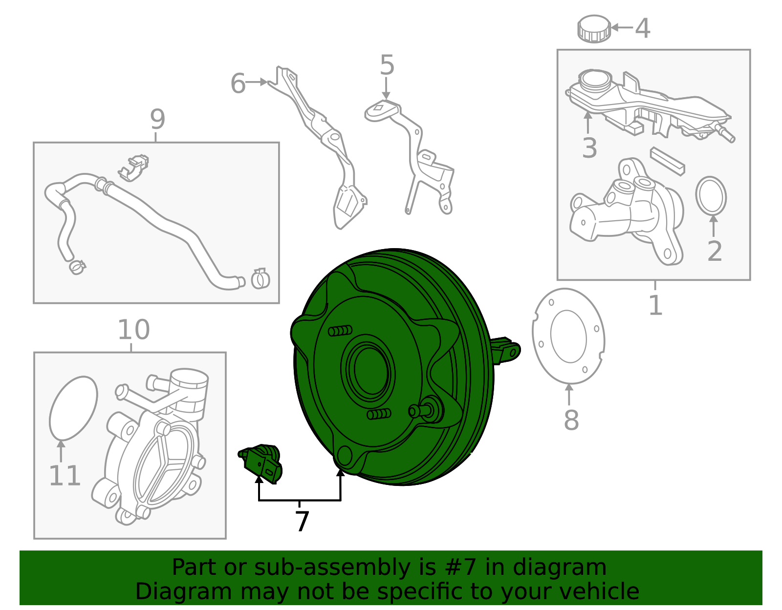 2016-2020 Toyota 2016-2020 Toyota - Brake Booster 44610-WB002 | Sparks ...