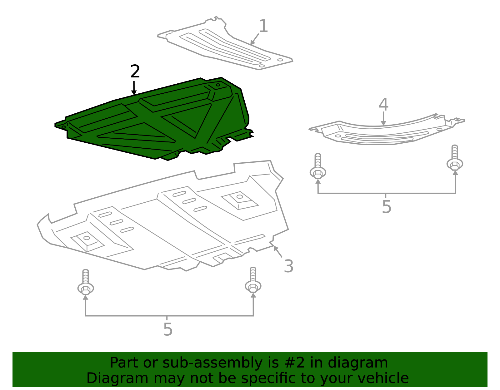 2019-2023 Ford Ranger | Skid Plate | KB3Z-5D032-A | Walls' Ford Parts