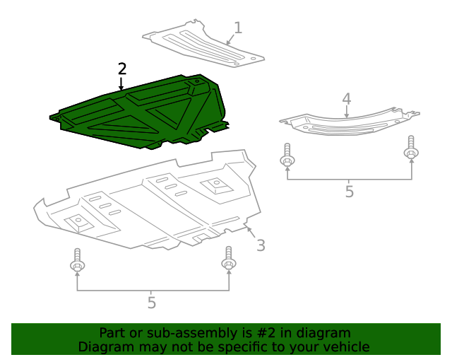 Factory Direct OEM Skid Plate Part# KB3Z-5D032-A Fits 2019-2023 Ford ...