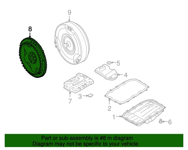 2008-2010 Porsche Cayenne Clutch Flywheel 955-114-012-01 ...