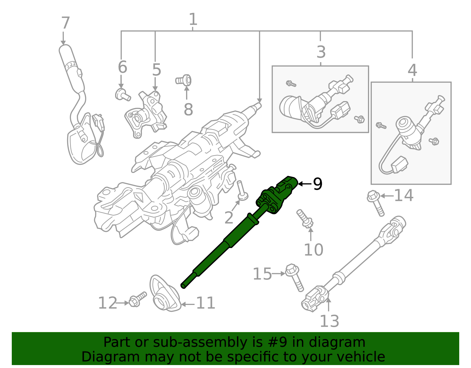 HC3Z-3E751-F - Upper Shaft 2017-2022 Ford | Ford Parts Center