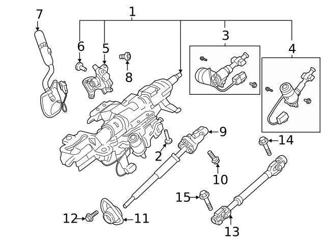 2017-2022 Ford Shift Housing HC3Z-7210-B | TascaParts.com
