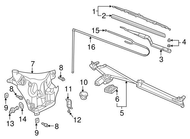2000-2007 GM Windshield Washer Solvent Level Switch Seal 12494847 ...