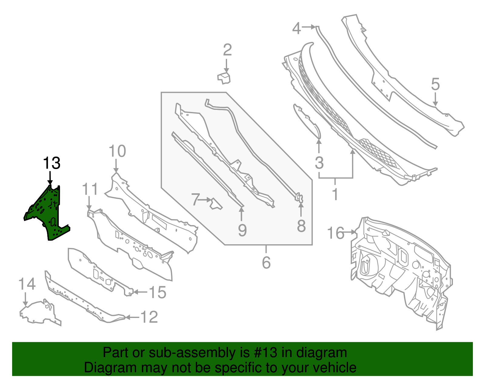 2019-2021 Nissan Inner Hinge Pillar 76240-7FW0A | ZEIGLER NISSAN OF ...