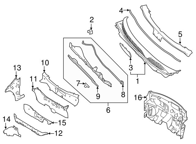 2017-2021 Nissan Rogue Sport Dash Cross-Member F7402-5HAMC | OEM Parts ...