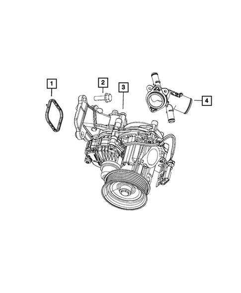 Water Pump and Related Parts for 2021 Jeep Cherokee | My Mopar Parts