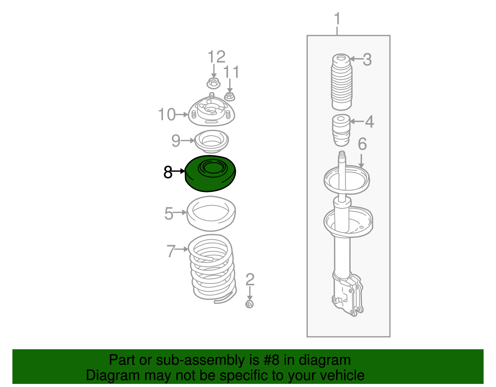 2003-2008 Hyundai Tiburon Spring Seat 54620-2C000 | Hyundai Wholesale ...