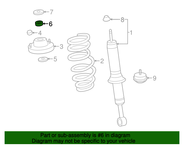 2005-2023 Toyota Tacoma Shock Mount Washer 90540-12012 | Toyota Parts ...