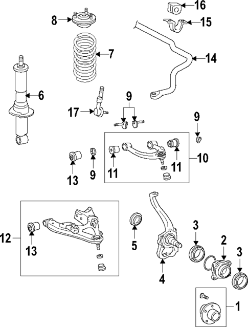 Front Suspension for 2004 Lexus GX470 | SSL Parts